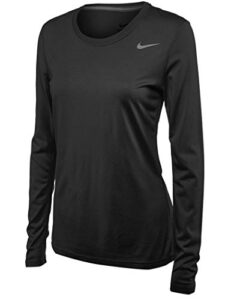 nike women’s long sleeve legend shirt large black