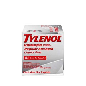 Tylenol Regular Strength Liquid Gels with 325 mg Acetaminophen, Pain Reliever & Fever Reducer, 90 ct