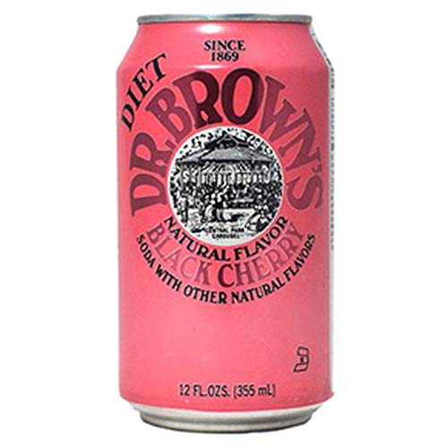 DR. BROWNS Diet Black Cherry Soda - 12 oz (24 Cans)