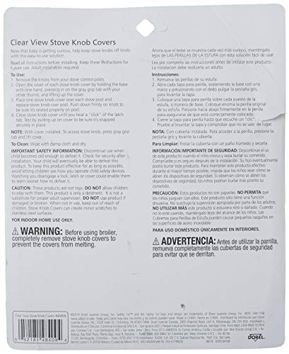 Safety 1st Child Proof Clear View Stove Knob Covers (Set of 5)