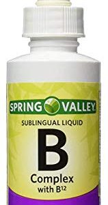 Vitamin B Complex Sublingual Liquid Drops for Adults with Vitamin B6, Vitamin B12, Niacin, Riboflavin, Pantothenic Acid - Energy Bundle w/ 'No Fluff' Guide©