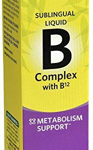 Vitamin B Complex Sublingual Liquid Drops for Adults with Vitamin B6, Vitamin B12, Niacin, Riboflavin, Pantothenic Acid - Energy Bundle w/ 'No Fluff' Guide©