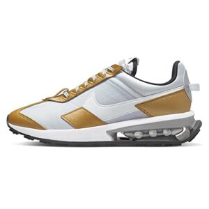 nike women’s air max pre-day shoe, pure platinum/white/gold, 7 us