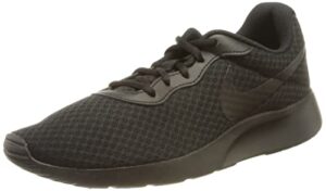 nike womens tanjun black/black-barely volt 9