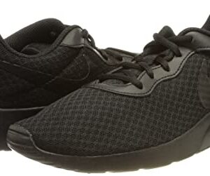 Nike Womens Tanjun Black/Black-Barely Volt 9