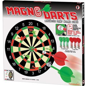 Magnetic Dart Board Game – 12pcs – Best Kids Magnetic Darts Boys Toys Gifts Indoor Outdoor Games for Family and Friends – Safe Dart Game Set for All Ages 5 6 7 8 9 10 11 12 Year Old Kids and Adults