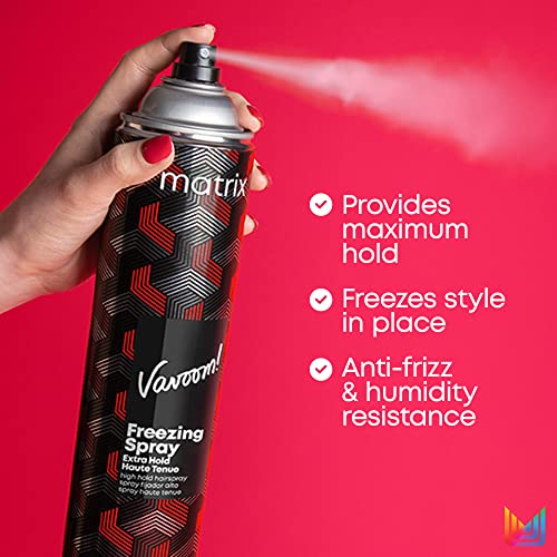 MATRIX Vavoom Extra Hold Freezing Spray | Volumizing & Texturizing Hair Spray With Firm Hold | Prevents Frizz | Hairspray For All Hair Types