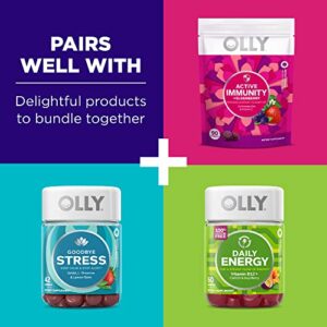 OLLY Extra Strength Sleep Gummy, Occasional Sleep Support, 5 mg Melatonin, L-Theanine, Chamomile, Lemon Balm, Sleep Aid, Blackberry - 60 Count