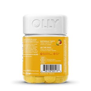 OLLY Probiotic Gummy, Immune and Digestive Support, 1 Billion CFUs, Chewable Probiotic Supplement, Mango, 25 Day Supply - 50 Count