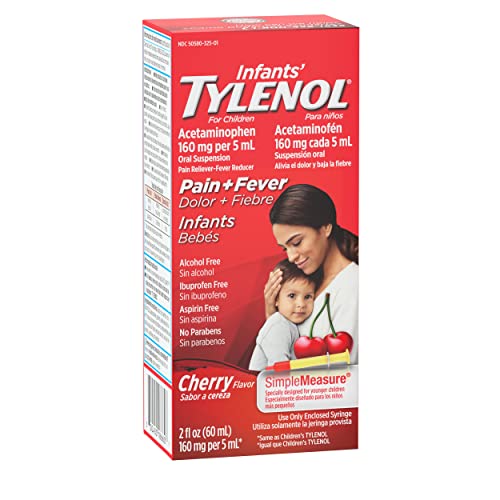 Tylenol Infants Acetaminophen Liquid Medicine, Cherry, 2 fl. oz