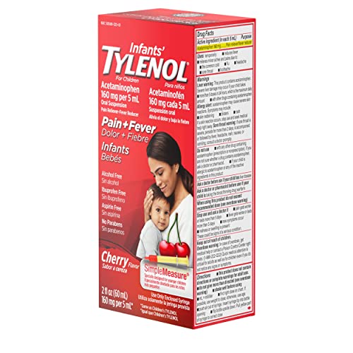 Tylenol Infants Acetaminophen Liquid Medicine, Cherry, 2 fl. oz