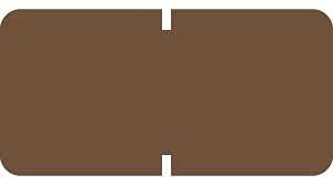 doctor stuff – solid color file folder labels, tab series, vinyl solid brown stickers, 1/2″ x 1″, roll of 1000 labels