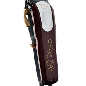 Wahl Professional 5 Star Cordless Magic Clip Hair Clipper with 100+ Minute Run Time for Professional Barbers and Stylists