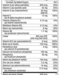 OLLY Women's Multivitamin Gummy, Vitamins A, D, C, E, Biotin, Folic Acid, Berry Flavor, 60-Day Supply - 120 Count