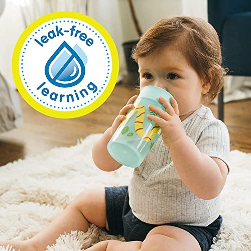 Dr. Brown’s™ Silicone Starter Spoon and Teether, 2-Pack and Milestones™ Cheers360™ Training Sippy Cups, Blue Green, 10oz, 2-Pack