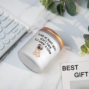 Get Well Soon Gifts for Women or Men, Funny Cute After Surgery Cancer Recovery Feel Better Thinking of You Candle Gifts for Friend Mom Daughter Sister Coworker Girlfriend Her Him - Lavender Scented