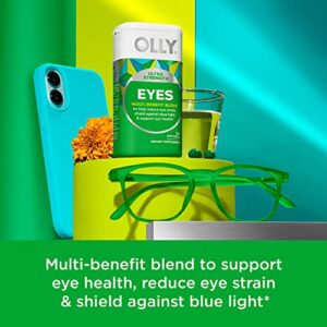 OLLY Ultra Strength Eye Softgels, Blue Light Eye Supplement with Lutein and Zeaxanthin, Supports Eye Health, Reduces Eye Strain, 30 Day Supply - 30 Count