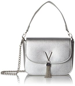 valentino mario shoulder bag, silber (argento)