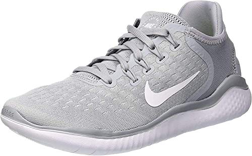 Nike Women's Free RN 2018 Running Shoe (8.5 M US, Wolf Grey/White/Volt)