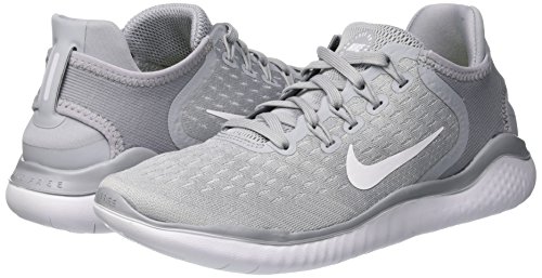 Nike Women's Free RN 2018 Running Shoe (8.5 M US, Wolf Grey/White/Volt)