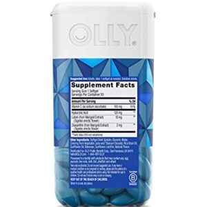 OLLY Ultra Strength Skin Softgels, Hydrate and Firm Skin, Hyaluronic Acid, Zeaxanthin, Lutein, Vitamin C, Skin Supplement, 30 Day Supply - 30 Count (Packaging May Vary)