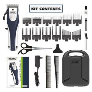 Wahl Lithium Ion Pro Rechargeable Cord/Cordless Hair Clipper Kit for Men, Woman, & Children with Smart Charge Technology for Convenient at Home Haircutting - Model 79470