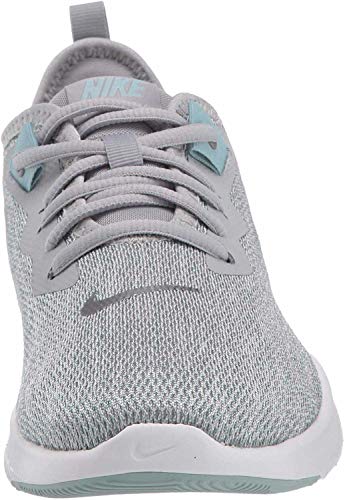 Nike Women's Flex Trainer 9 Cross, Wolf Grey/Pure Platinum-Ocean Cube-White, 7.5 Regular US