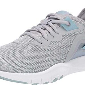 Nike Women's Flex Trainer 9 Cross, Wolf Grey/Pure Platinum-Ocean Cube-White, 7.5 Regular US