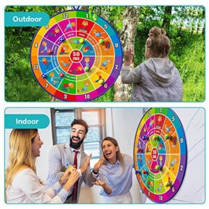 BooTaa 29" Large Dart Board for Kids, Kids Dart Board with Sticky Balls, Boys Toys, Kids Yoga, Sport Outdoor Fun Party Play Game Toys, for 3 4 5 6 7 8 9 10 11 12 Year Old Boys Girls