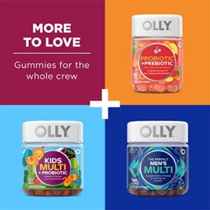 OLLY Women's Multivitamin Gummy, Vitamins A, D, C, E, Biotin, Folic Acid, Chewable Supplement, Berry Flavor, 90-Day Supply - 180 Count