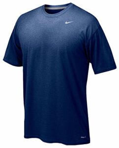 nike youth boys legend short sleeve tee shirt (youth large, navy)