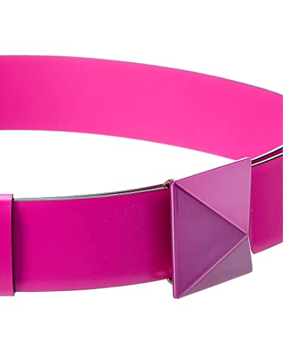 Valentino Roman One Stud 40Mm Leather Belt, 75, Pink