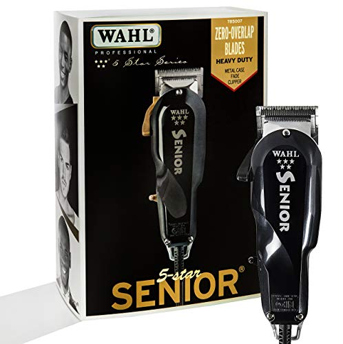 Wahl Professional 5 Star Series Senior Clipper #8545 - Great for Professional Stylists and Barbers - V9000 Electromagnetic Motor - Aluminum Housing