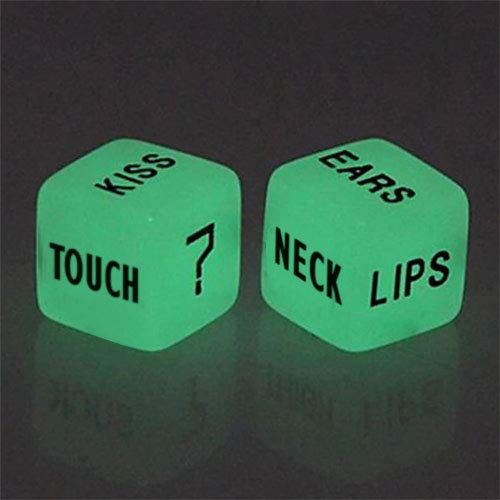 Glow in The Dark Love Dice- for Couple, Anniversary, Valentines Day, Gift for Him,Her,Husband,Wife