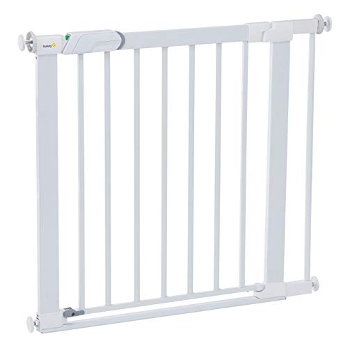 Safety 1st Flat Step Pressure-Mounted Baby Gate, White