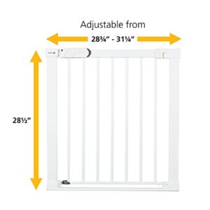 Safety 1st Flat Step Pressure-Mounted Baby Gate, White