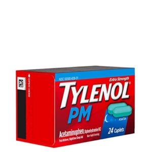 Tylenol PM Extra Strength Pain Reliever & Sleep Aid Caplets, 500 mg Acetaminophen, 24 ct