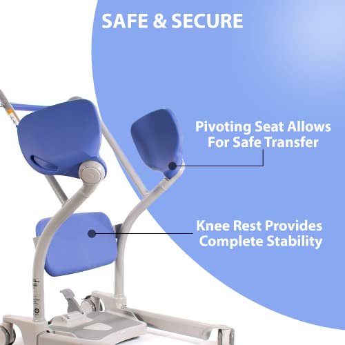 ArjoHuntleigh Sara Stedy Sit to Stand Manual Patient Lift Aid | Fully Assembled Elderly Assistance Products | Holds up to 400 Pounds | Intended for Users 4'11" - 6'6"