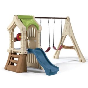 step2 play up gym set | kids outdoor swing set with slide | plastic play set with swings