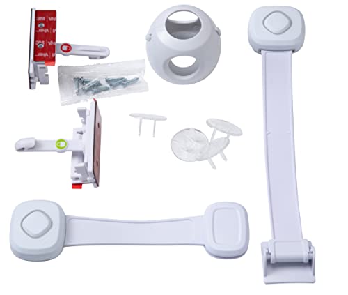 Safety 1st Room Solutions: No-Tools Baby Proof Deluxe Bathroom Safety Kit - Includes Locks for Toilet, Cabinet, Drawers, and More