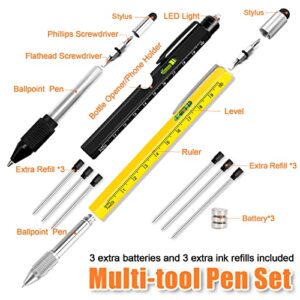 WEARXI Father's Day Gifts for Him, 9 in 1 Multitool Pen Set, Unique Gifts for Men, Gifts for Dad, Birthday Gifts for Men, Cool Gadgets for Men, Dad Gifts Fathers Day, Gifts for Men Who Have Everything