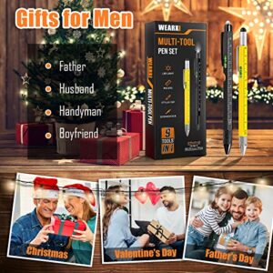 WEARXI Father's Day Gifts for Him, 9 in 1 Multitool Pen Set, Unique Gifts for Men, Gifts for Dad, Birthday Gifts for Men, Cool Gadgets for Men, Dad Gifts Fathers Day, Gifts for Men Who Have Everything