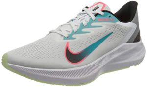 nike men’s running shoe, summit white/black-flash crimson, 10 uk