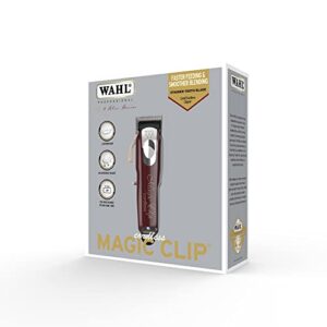 Wahl 5 Star Cordless Magic Clip, Professional Hair Clippers, Pro Haircutting Kit, Clippers for Blunt Cuts, Adjustable Taper Lever, Crunch Blade, Cordless, Lightweight, Barbers Supplies