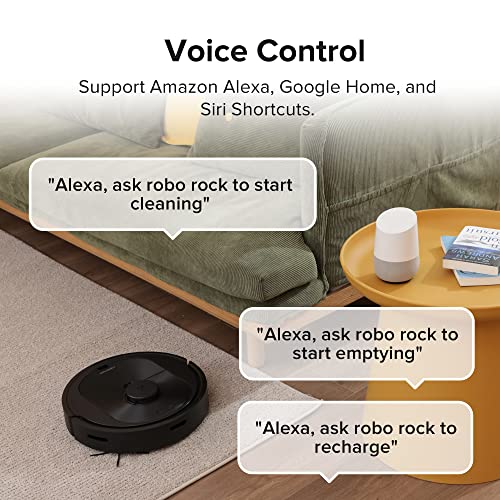 roborock Q5+ Robot Vacuum with Self-Empty Dock, Hands-Free Cleaning for up to 7 Weeks, 2700Pa Max Suction, 180mins Max Run-Time, Compatible with Alexa, Perfect for Hard Floors, Carpets, and Pet Hair