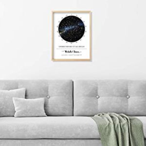 Custom Star Map - Personalized Star Map (Multiple Sizes - Unframed Star Prints, Star Constellation Map Wall Art, Great Gift - Special Occasion, Engagement Gift, Wedding Gift, Anniversary Gift)