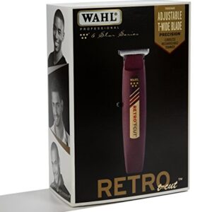 Wahl Professional- 5 Star Series Cordless Retro T-Cut Trimmer #8412 Great for Professional Stylists and Barbers 60 Minute Run Time