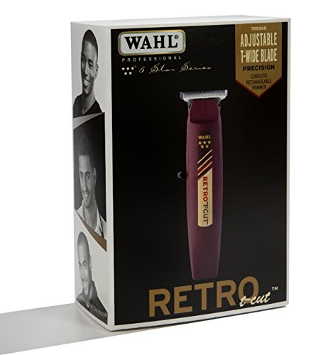 Wahl Professional- 5 Star Series Cordless Retro T-Cut Trimmer #8412 Great for Professional Stylists and Barbers 60 Minute Run Time