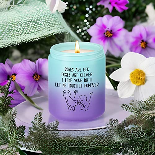 GSPY Scented Candles for Men, Women - Naughty Anniversary, Fiance Gifts for Her, Him, Couples Gifts - Funny Birthday, Mothers Day, Fathers Day, Love You Gifts for Husband, Wife, Boyfriend, Girlfriend