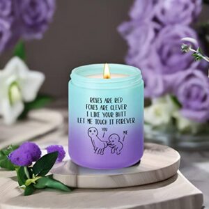 GSPY Scented Candles for Men, Women - Naughty Anniversary, Fiance Gifts for Her, Him, Couples Gifts - Funny Birthday, Mothers Day, Fathers Day, Love You Gifts for Husband, Wife, Boyfriend, Girlfriend